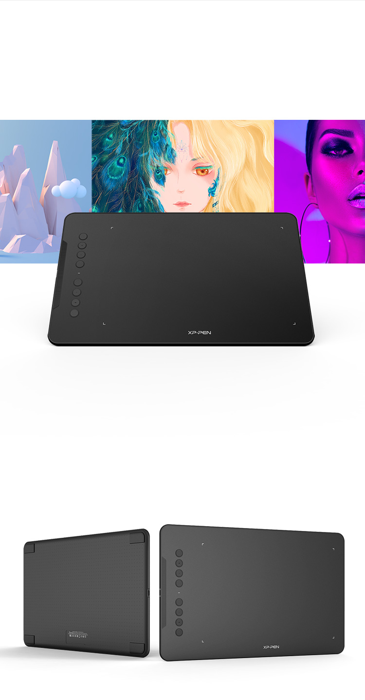 XP-Pen Deco 01v2 펜 태블릿 10x6.25인치 디지털 그래픽 드로잉 타블렛 틸트지원 배터리 없는 패시브 스타일러스 ...